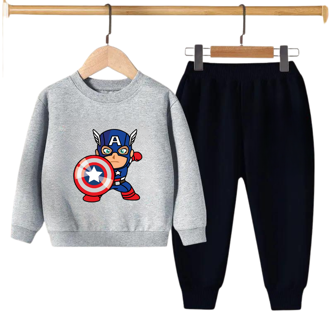 CAPT AMERICA PRINTED SWEATSHIRT SET – BBG FASHION CLOTHING STORE
