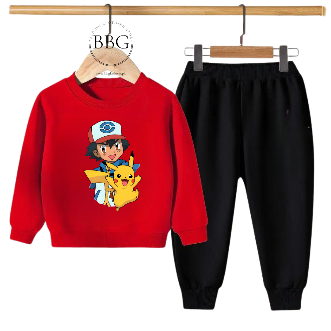 Kids Winter Sweat Shirt Set | Pikachu Printed – BBG FASHION CLOTHING STORE